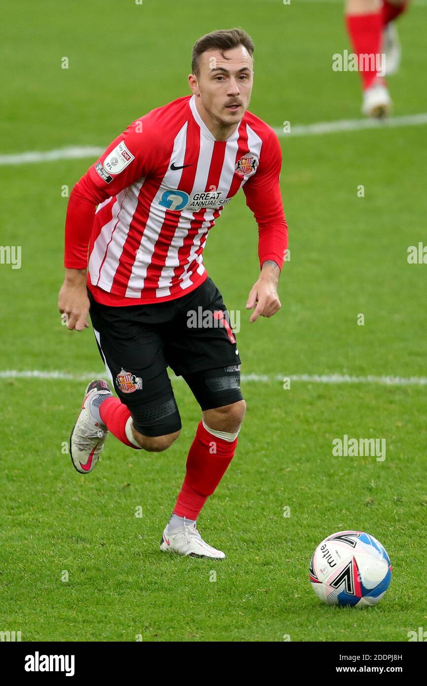 Sunderland's Josh Scowen during the Sky Bet League One match at the ...