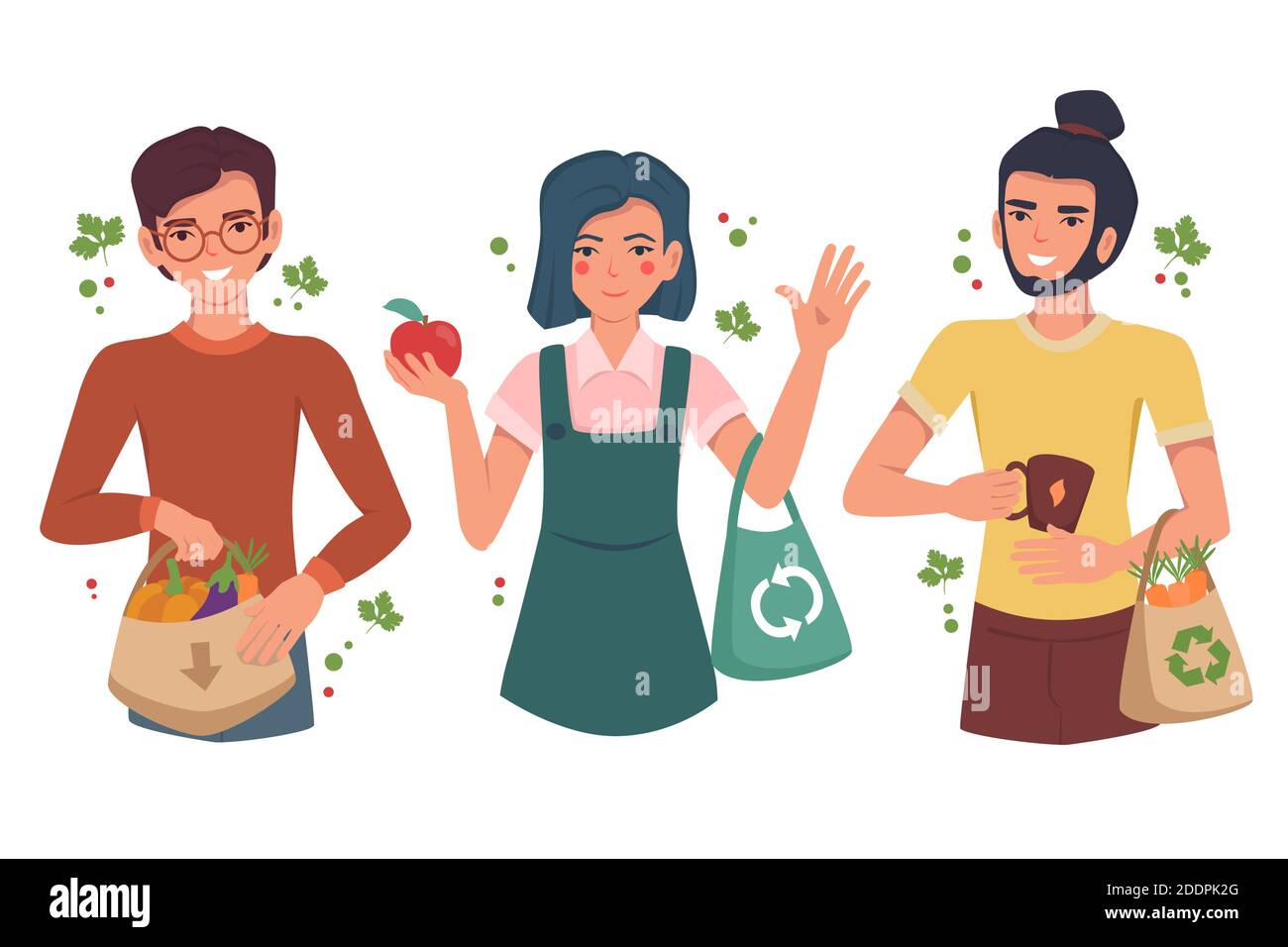 Zero waste food products Stock Vector Images - Alamy