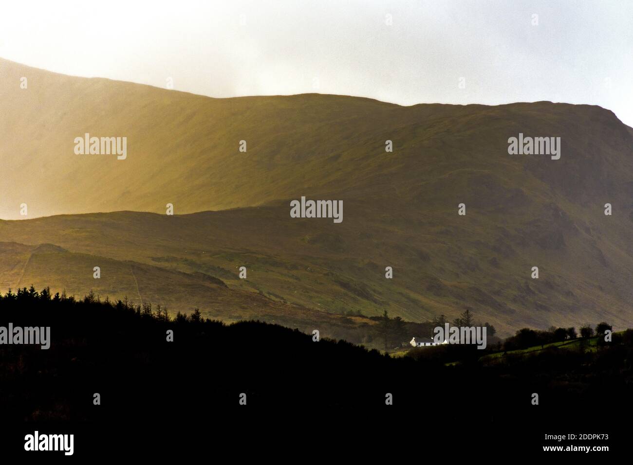 Isolated rural farm cottage near Ardara, County Donegal, Ireland ...