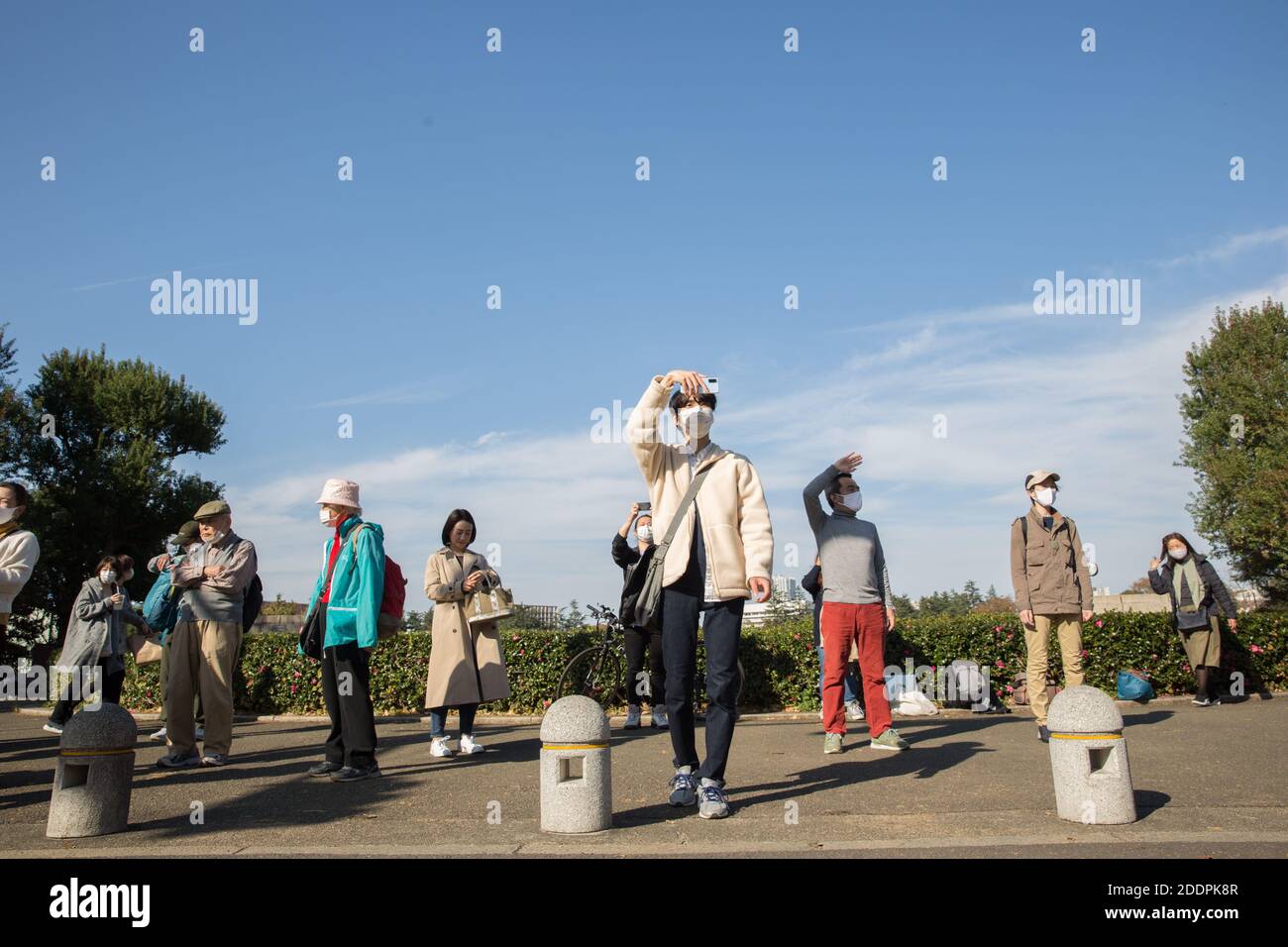 Tokyo, Japan. 26th Nov, 2020. A man wearing a face mask as a precaution ...