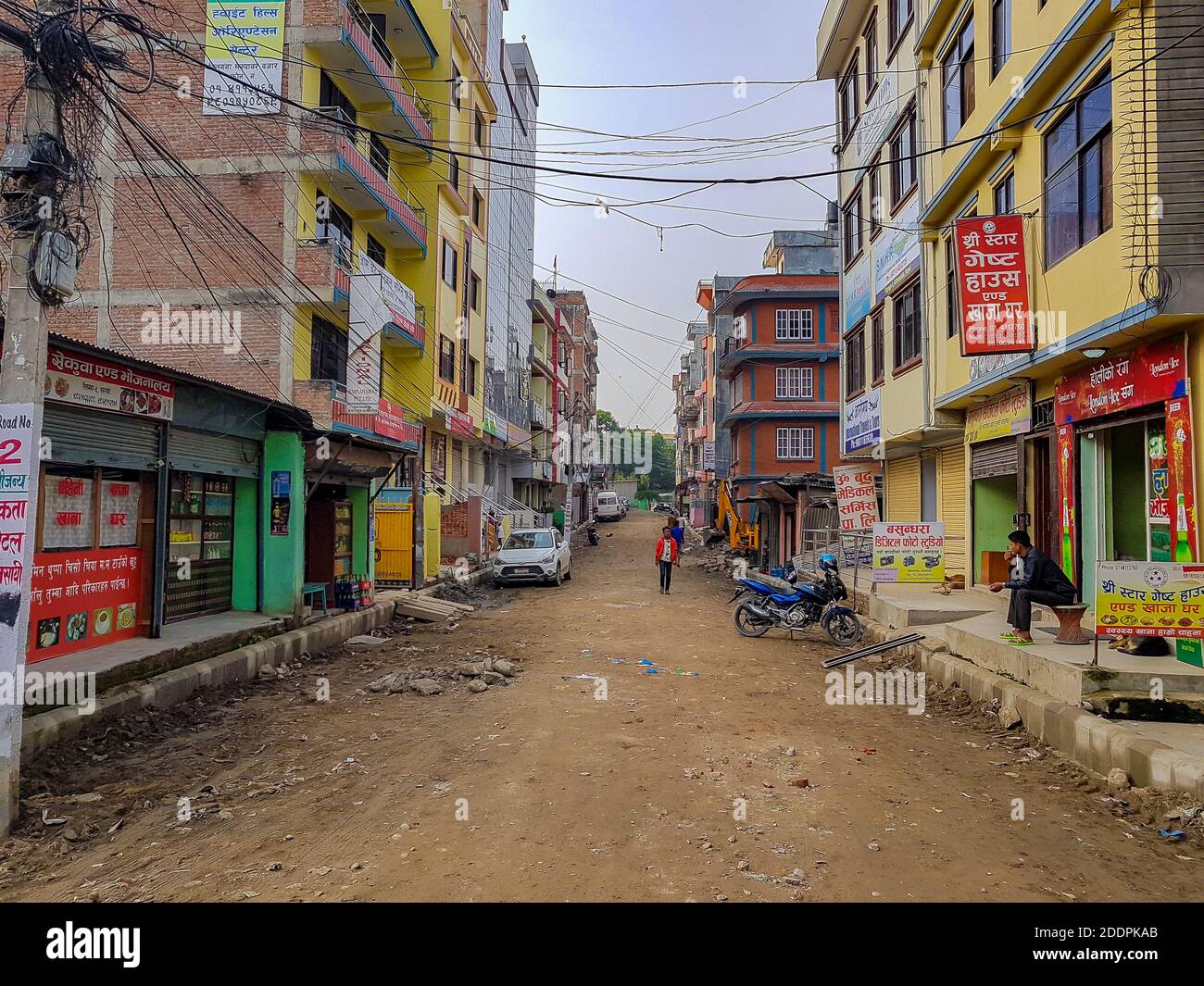 Old dusty street kathmandu hi-res stock photography and images - Alamy