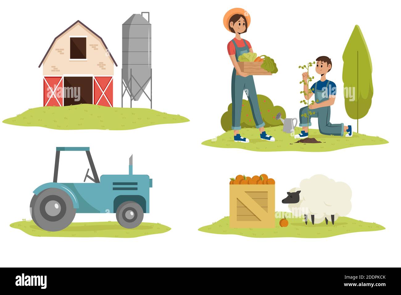Organic farming design for illustration Vector illustration Stock ...