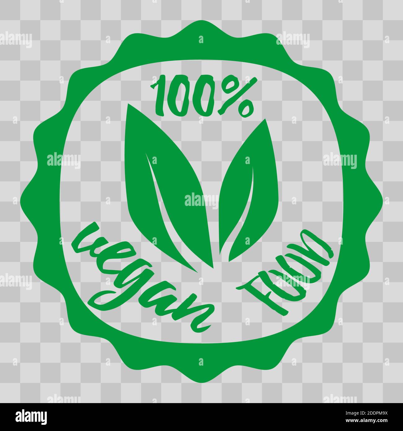Vegan icon. Natural organic label. Sign of vegetarian eco food. Green ...