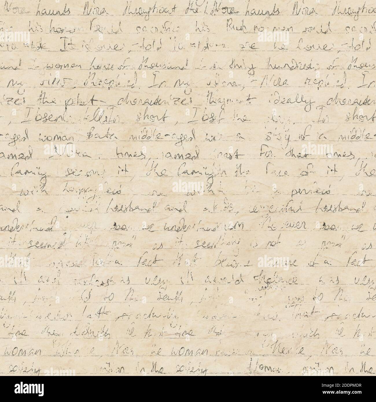 Seamless abstract pattern in vintage style with hand written letter on ...