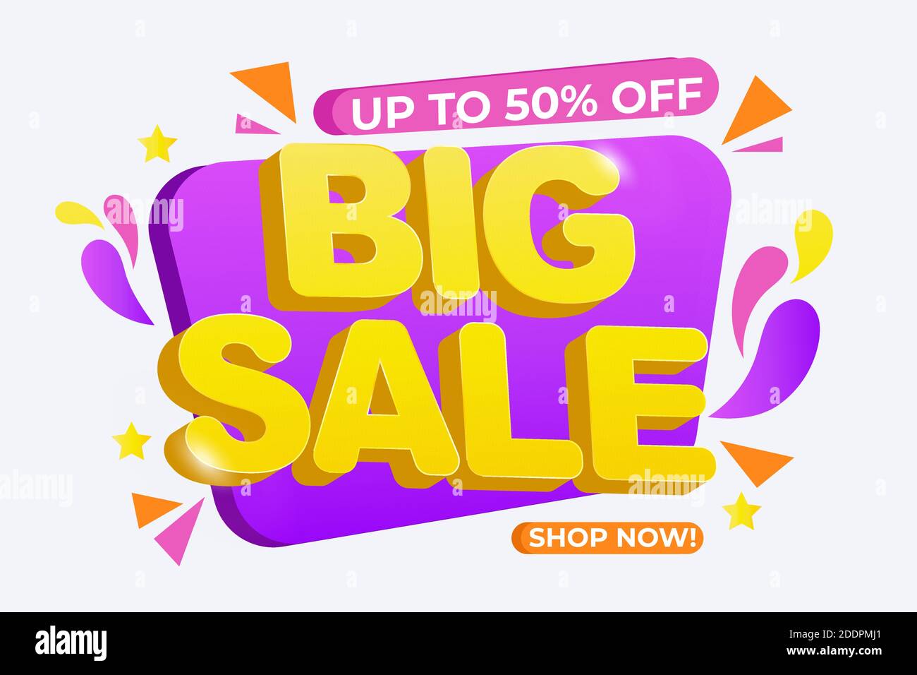 Colorful sales background with big sale Vector illustration Stock ...