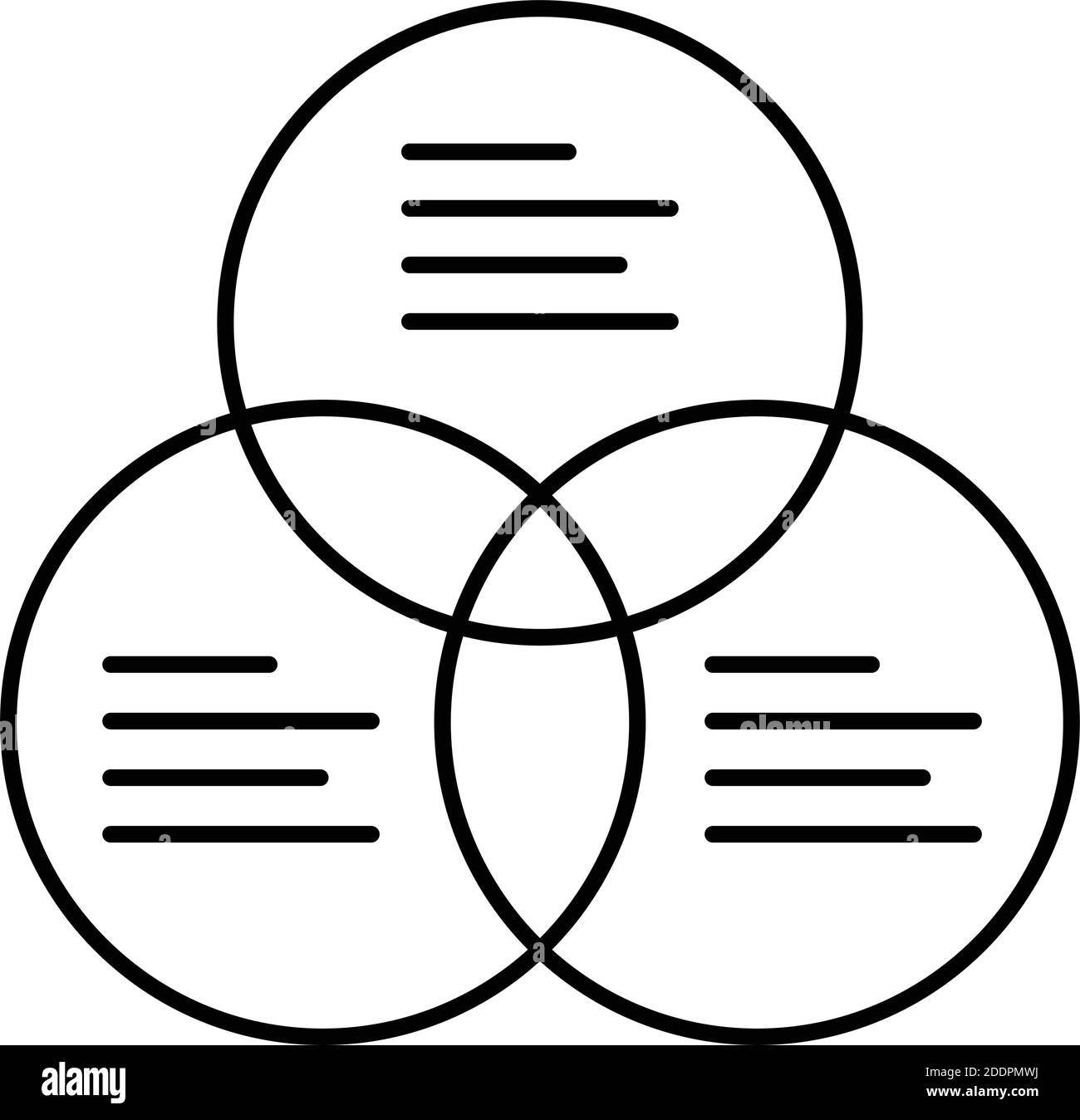 Venn diagram Black and White Stock Photos & Images - Alamy