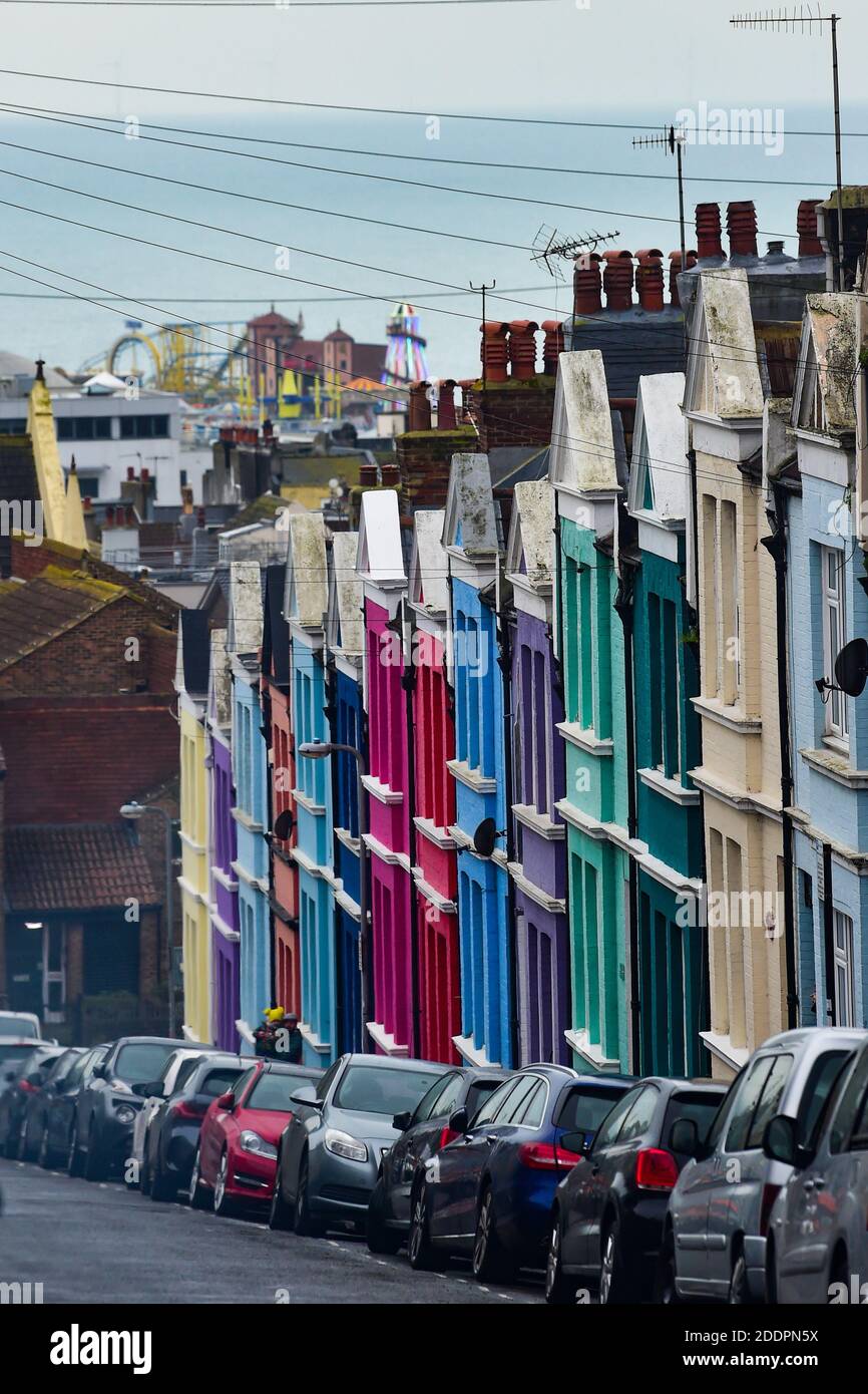 Brighton street view hi-res stock photography and images - Alamy