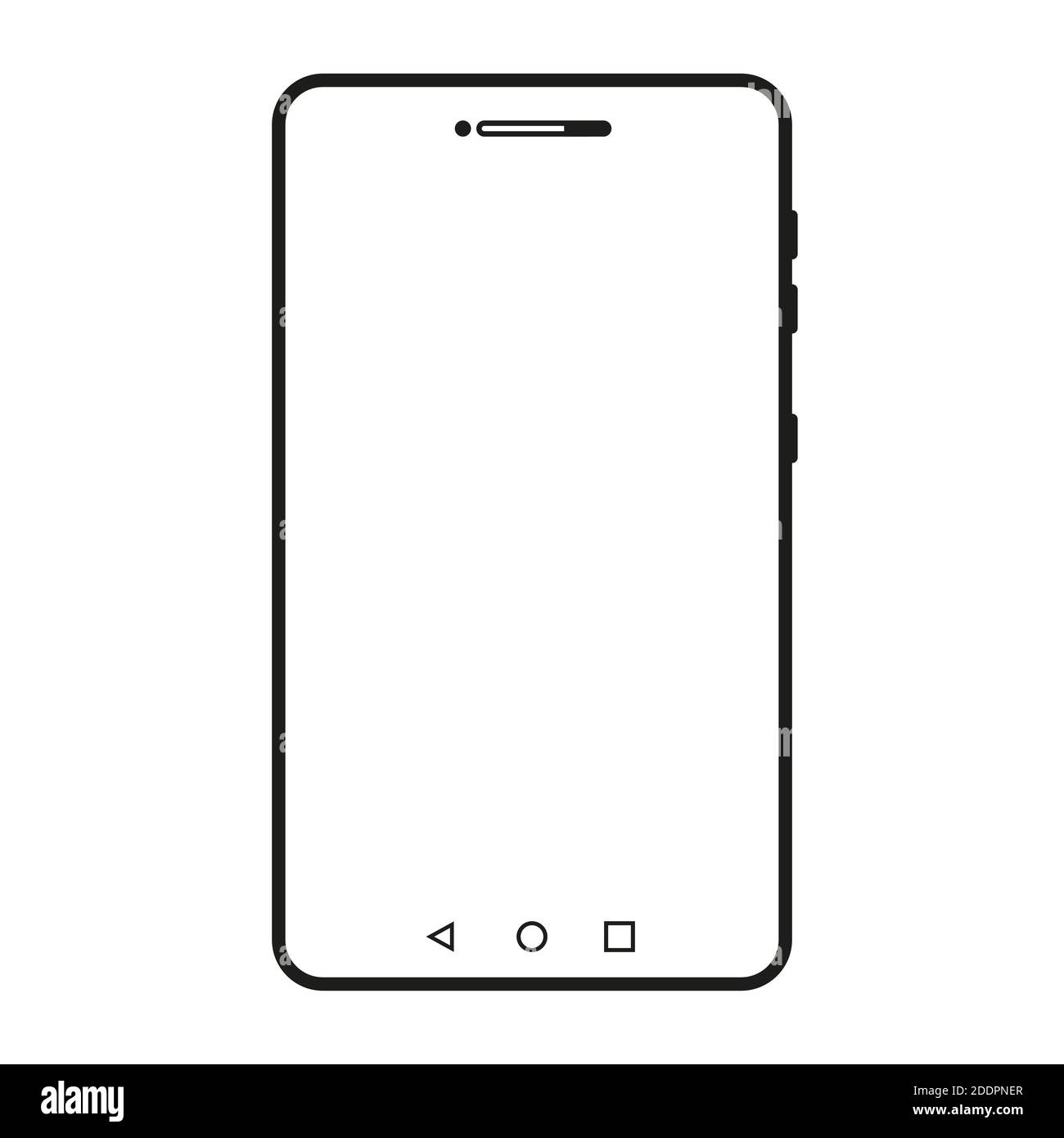 Mobile phone icon thin line icon for web and mobile. Modern ...