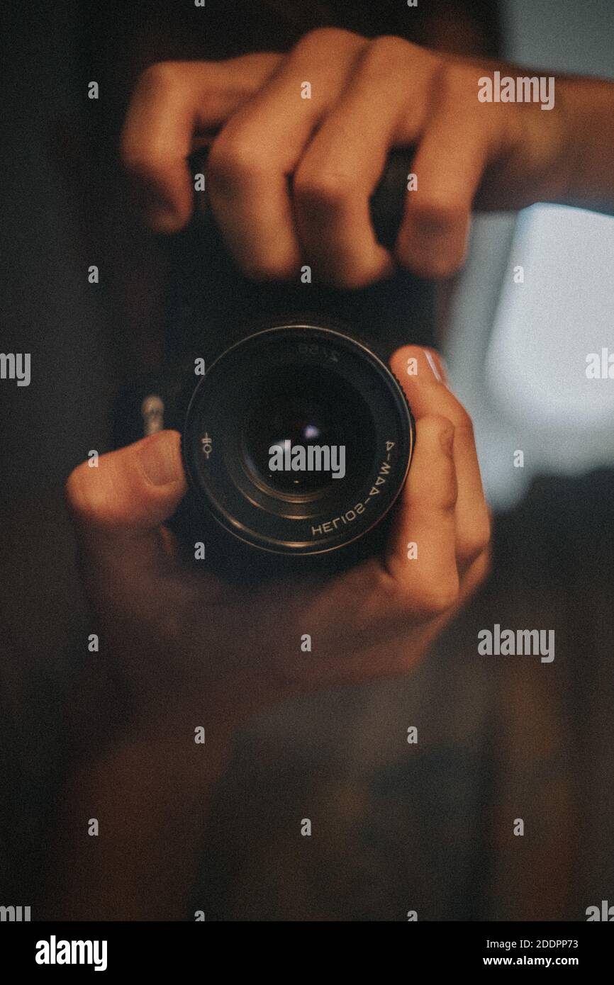 Film of two hands hi-res stock photography and images - Alamy