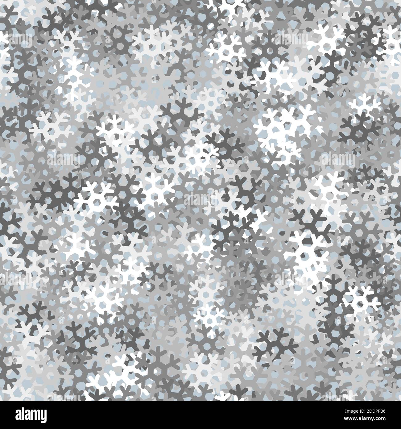 Vector holiday texture, seamless winter pattern with pretty snowflakes ...