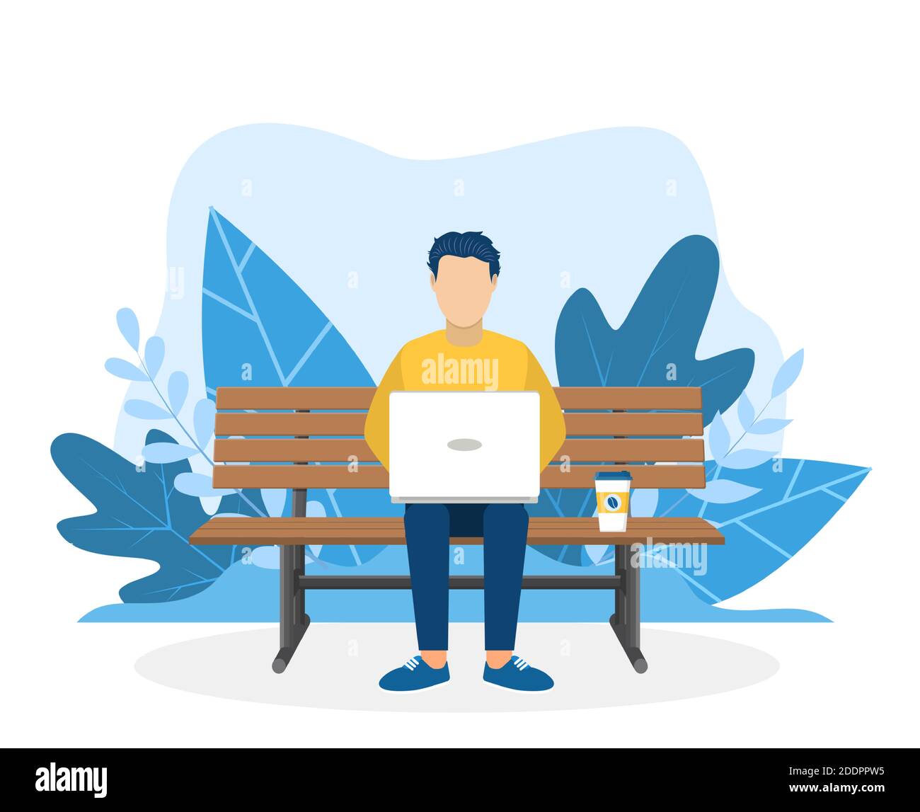 Man sitting on modern Stock Vector Images - Alamy