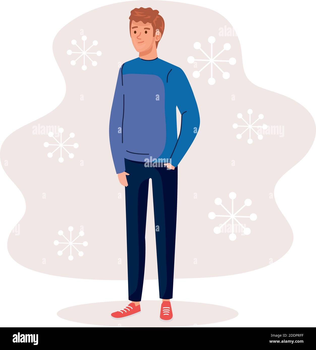 Man wearing coat Stock Vector Images - Alamy