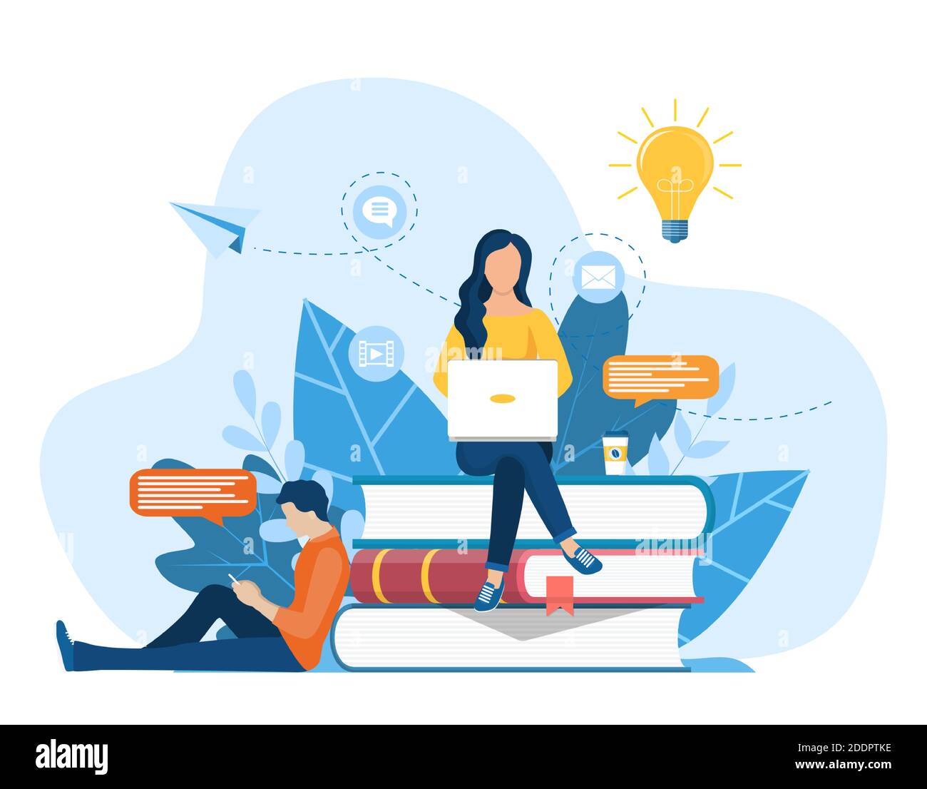 Pile of homework Stock Vector Images - Alamy