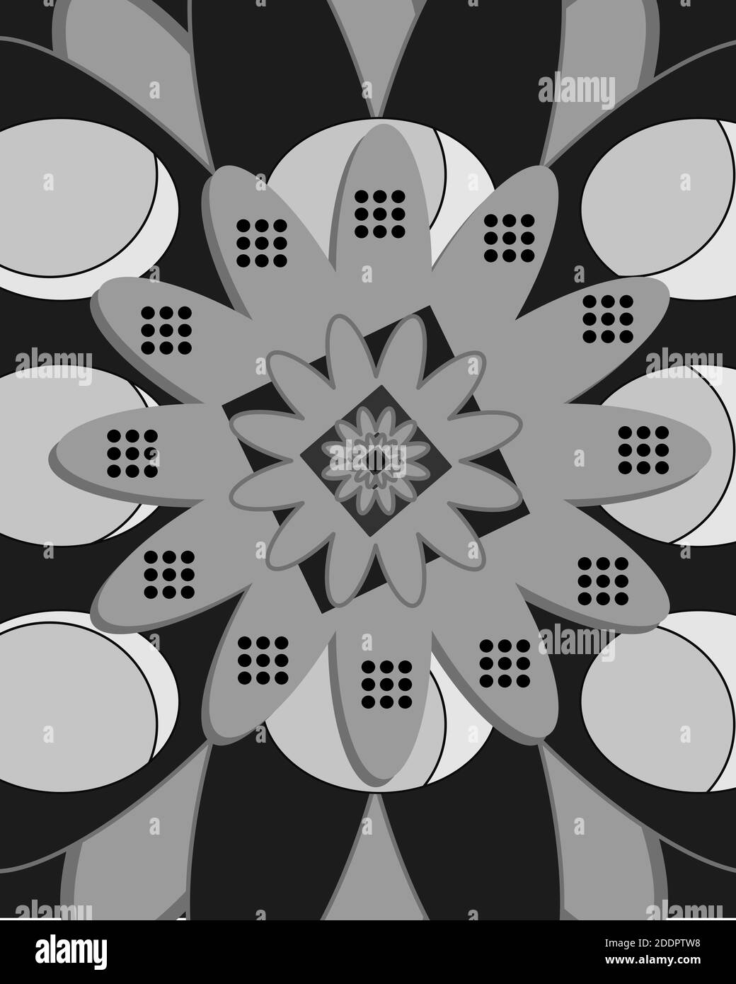 Black and White Virtual Stars Seamless Pattern Stock Photo - Alamy