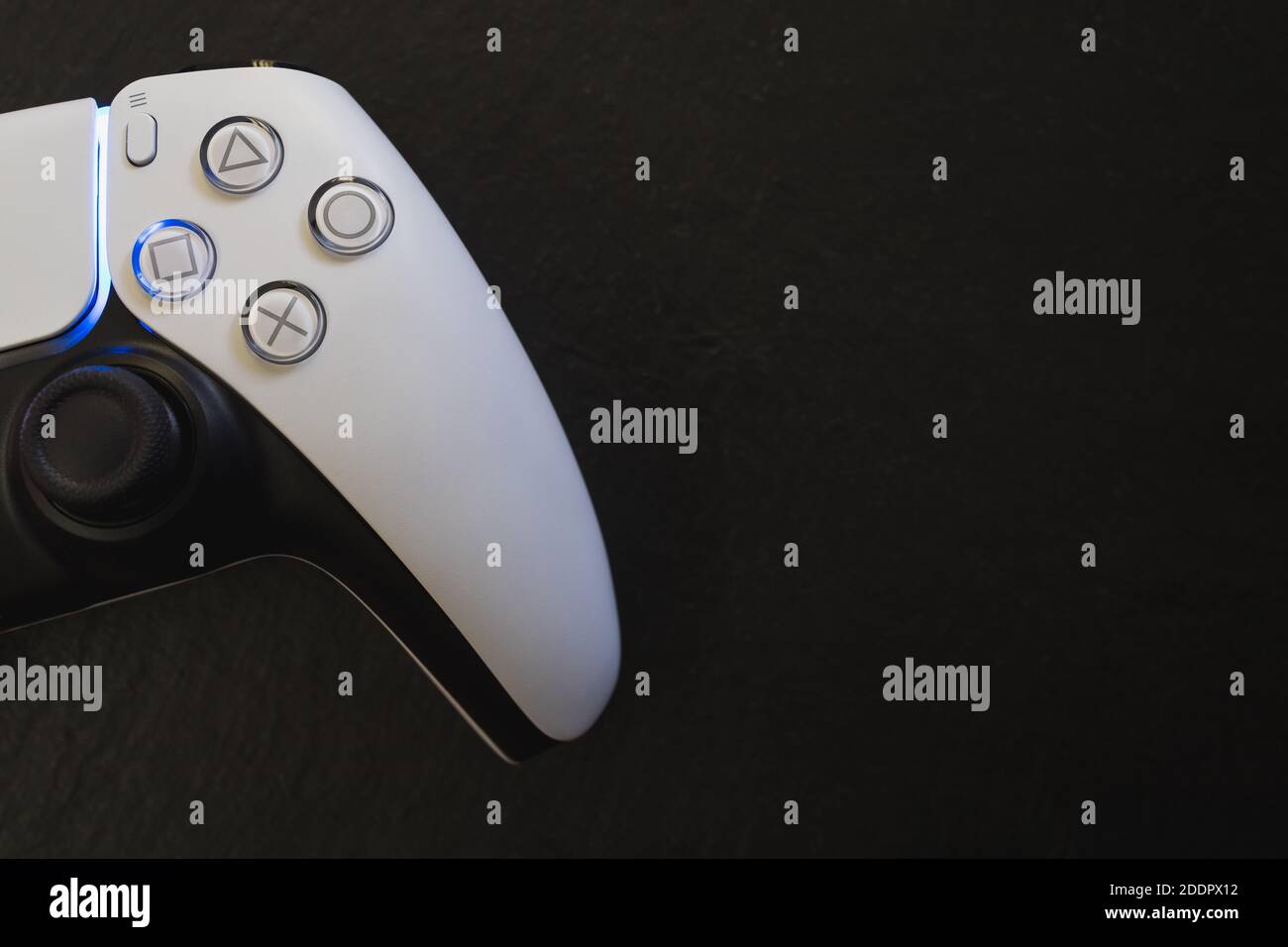 LONDON - NOVEMBER 24, 2020: PlayStation 5 video games console and PS5 ...