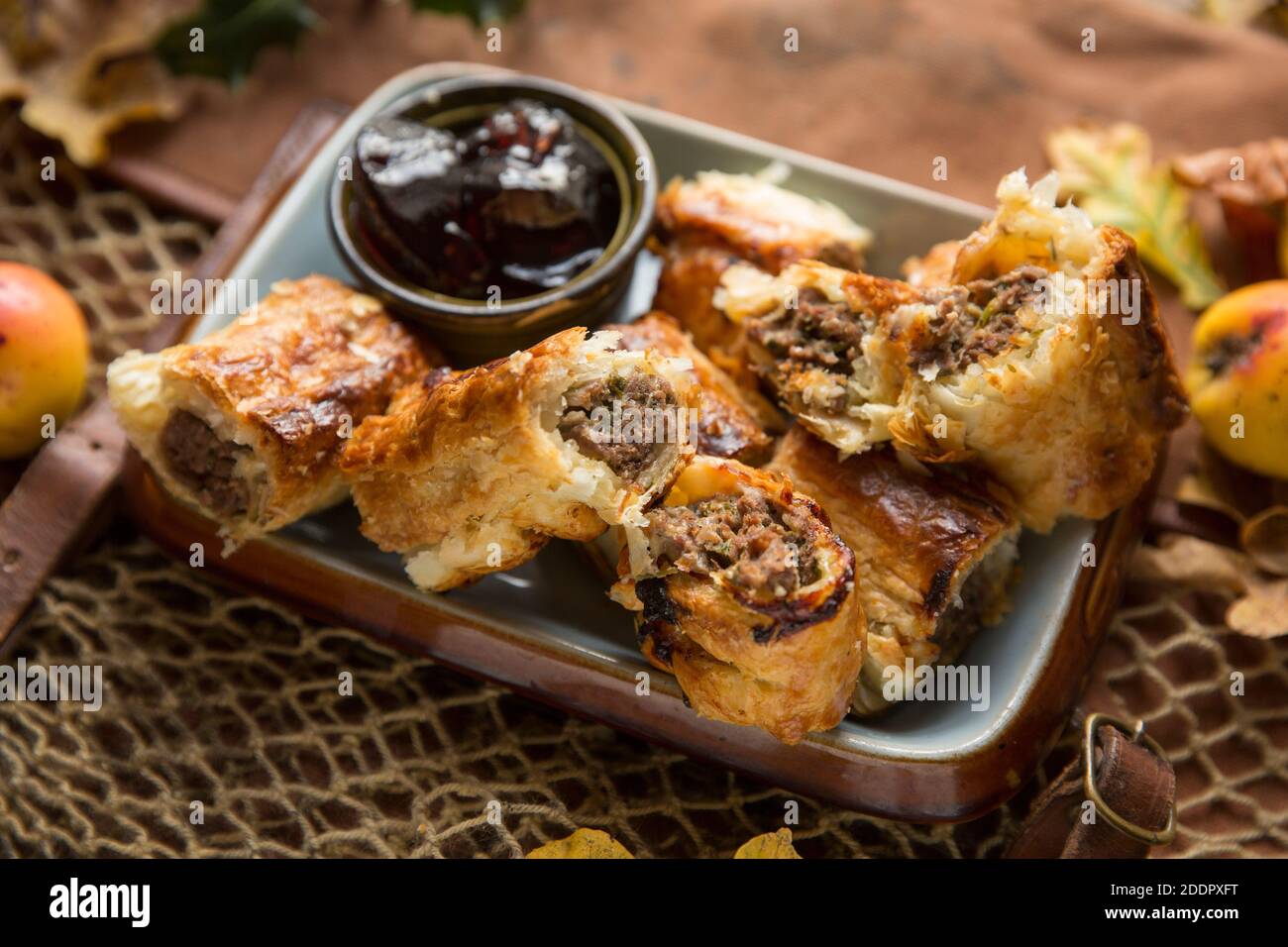 Venison sausage roll hi-res stock photography and images - Alamy
