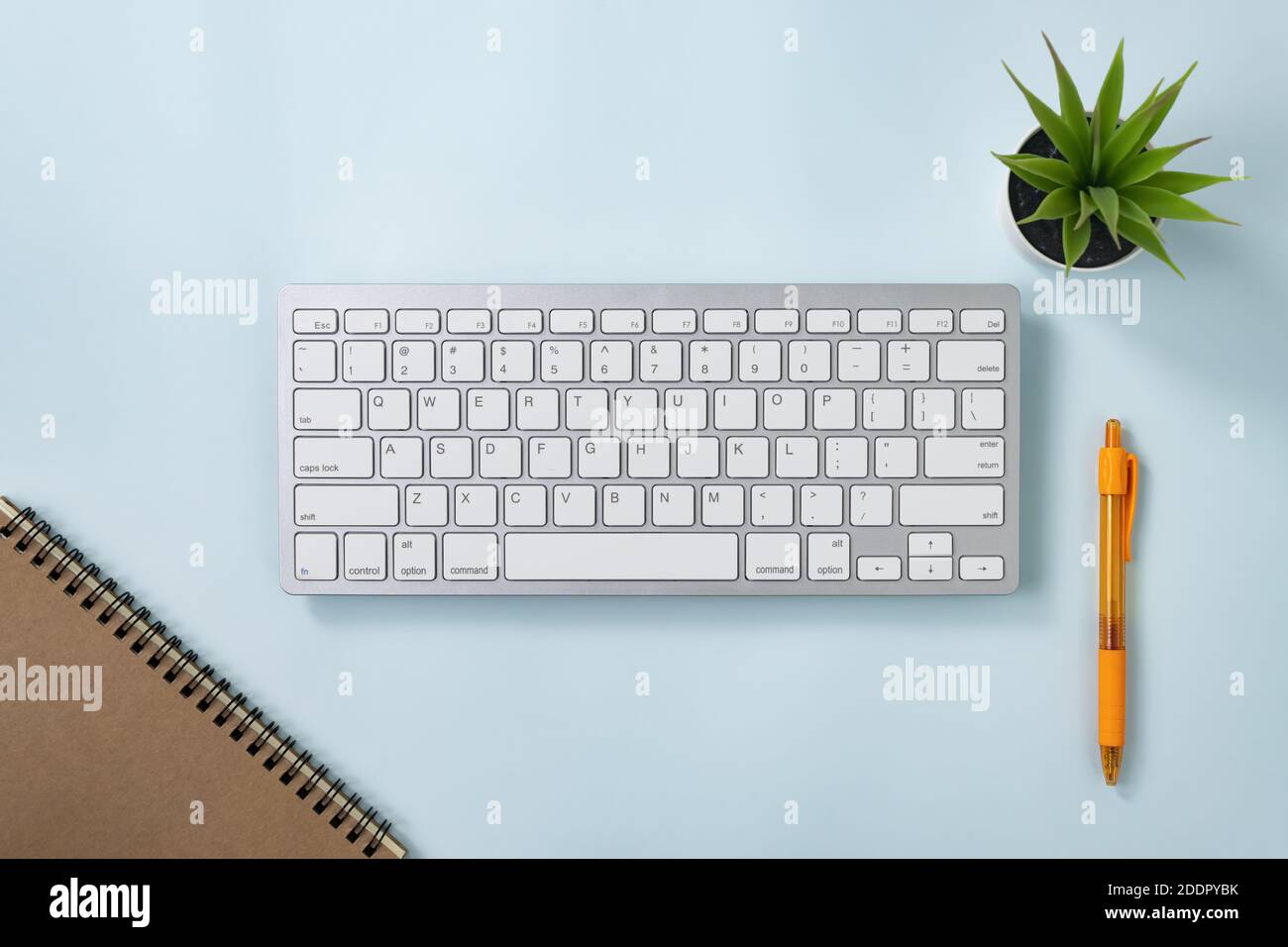 White Portable Computer Keyboard Keys or Keyboard Button and Spiral ...