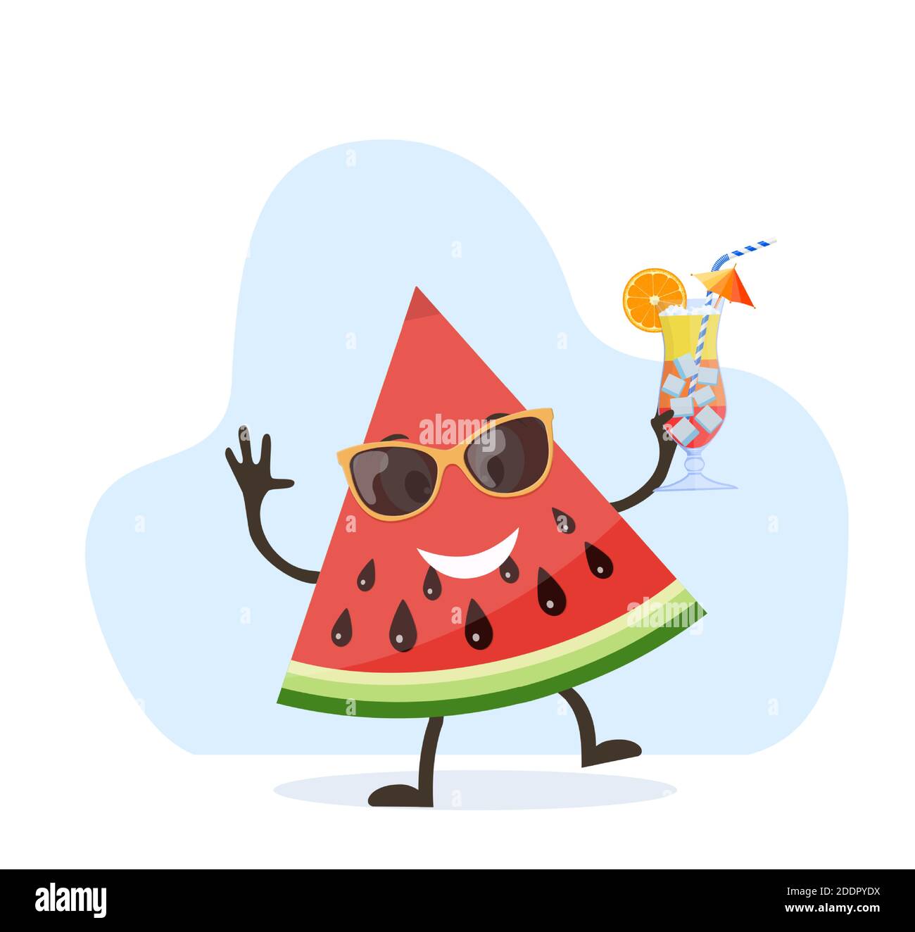 Cute and funny watermelon character Stock Vector Image & Art - Alamy