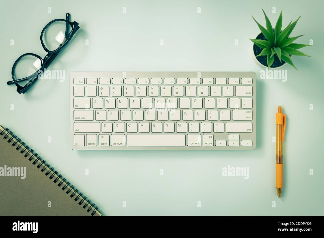 White Portable Computer Keyboard Keys or Keyboard Button and Spiral ...