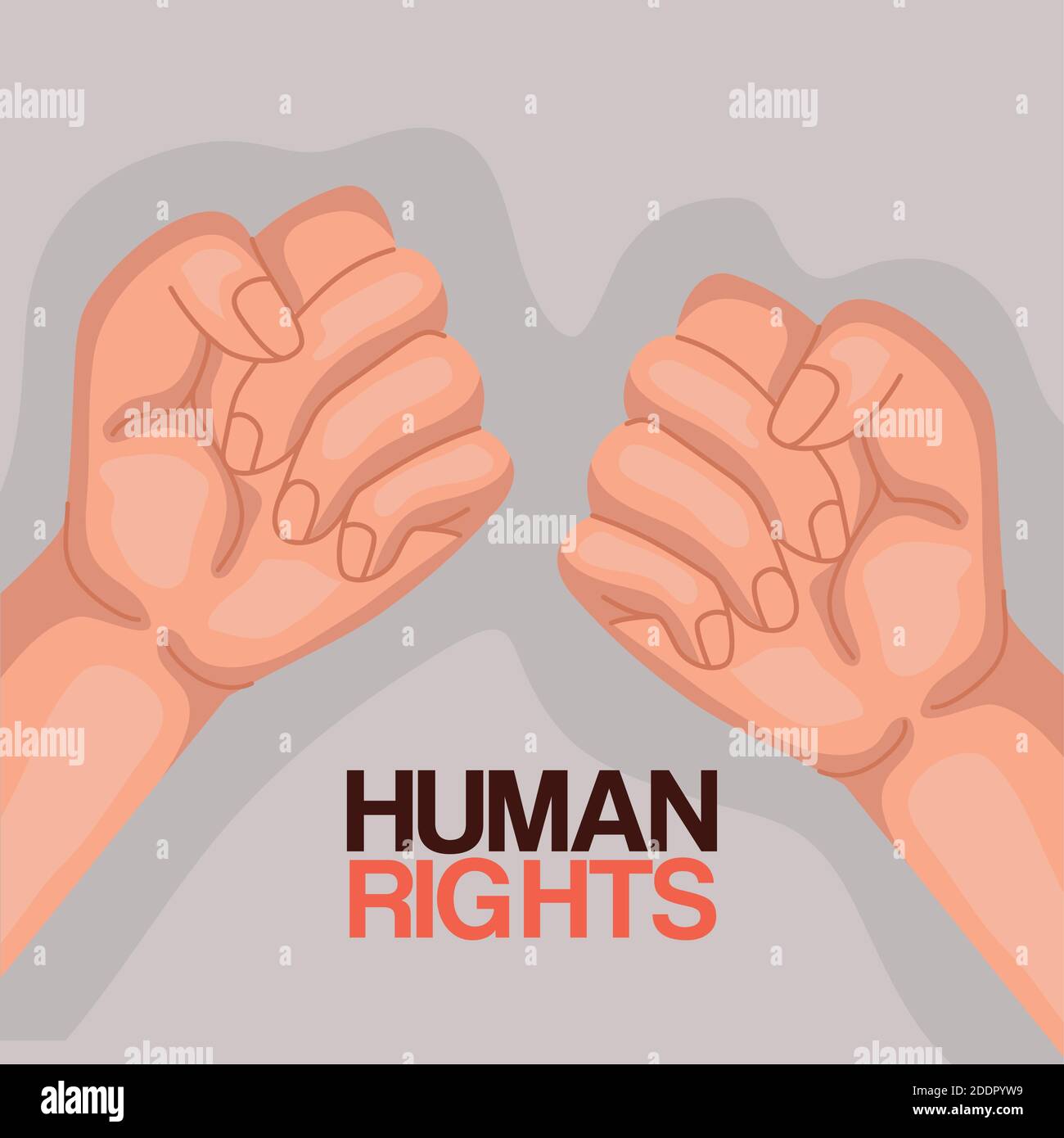 Human rights with fists up vector design Stock Vector Image & Art - Alamy