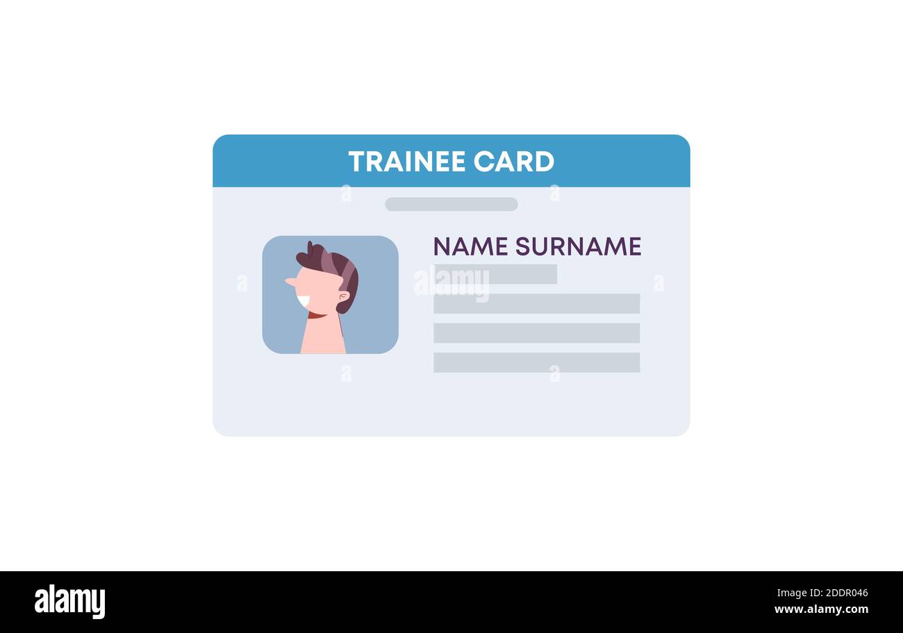 Trainee id card template. Identification card athlete and subscribes to ...