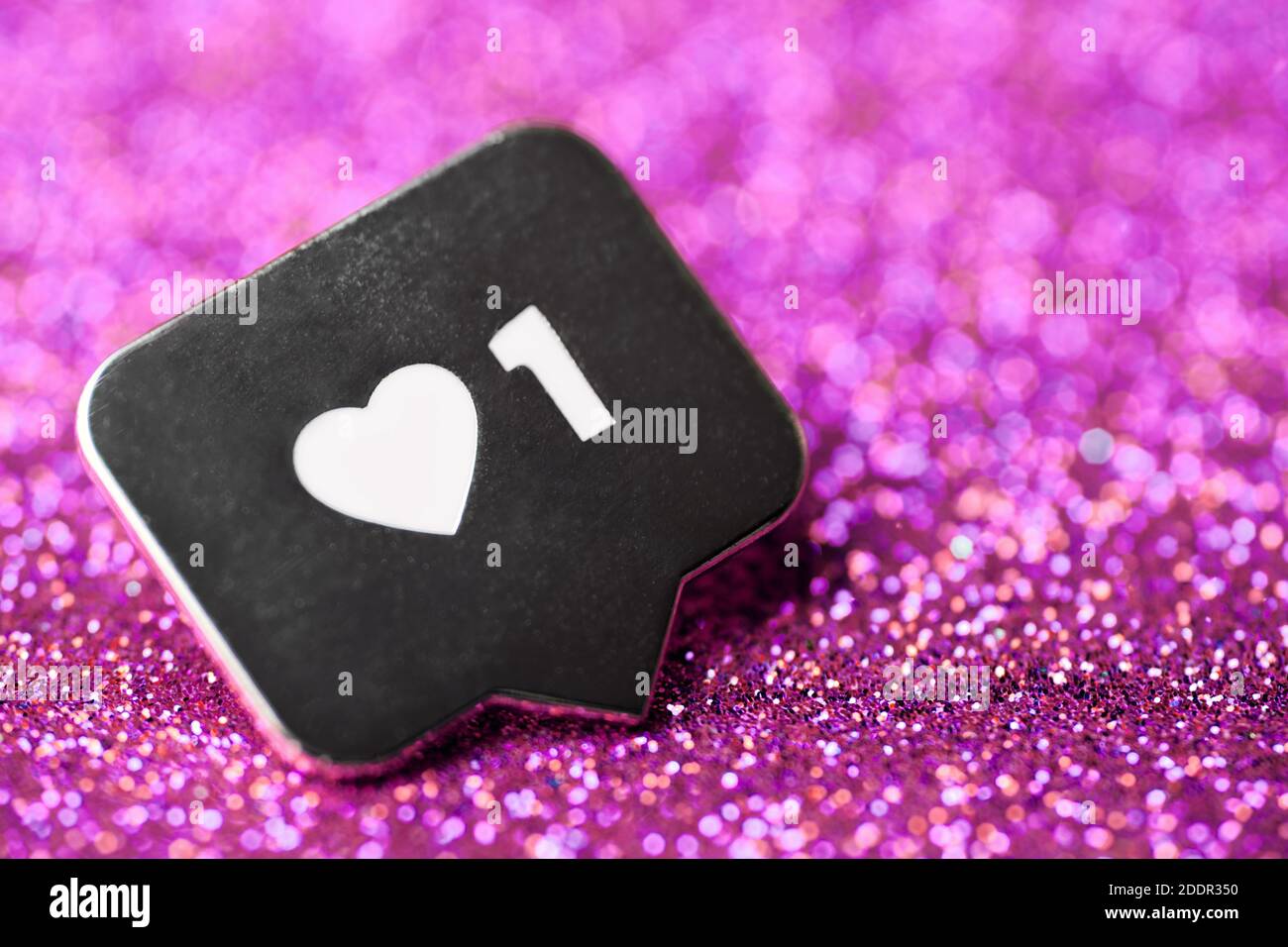 Like heart symbol. Like sign button, symbol with heart and one digit ...