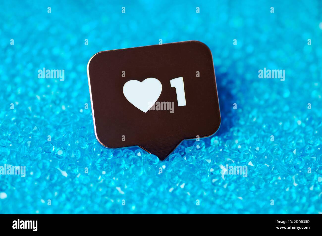 Like heart symbol. Like sign button, symbol with heart and one digit ...