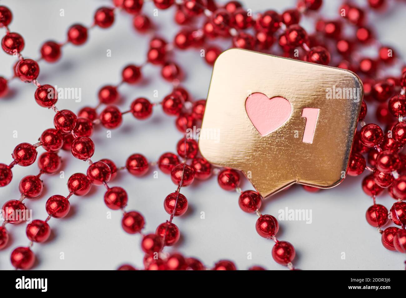 Like heart symbol. Like sign button, symbol with heart and one digit ...