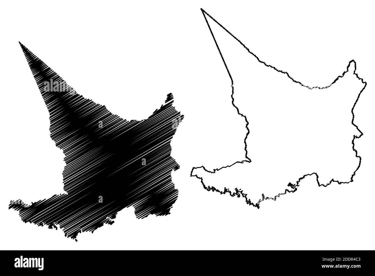 Embu County (Republic of Kenya, Eastern Province) map vector ...