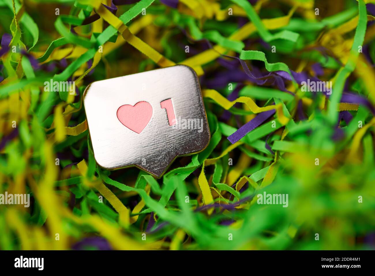 Like heart symbol. Like sign button, symbol with heart and one digit ...