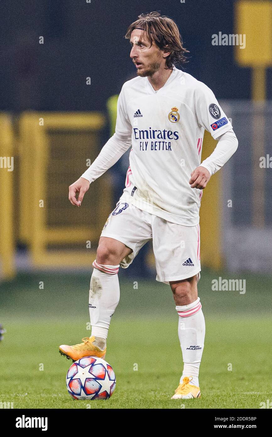 Milan, Italy. 25th Nov, 2020. Luka Modric of Real Madrid in action ...