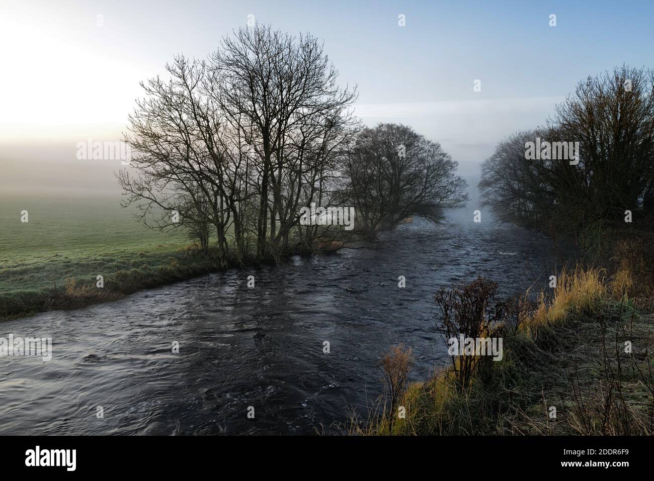 River Doon in Ayrshire at the village of Dalrymple, Scotland Stock ...