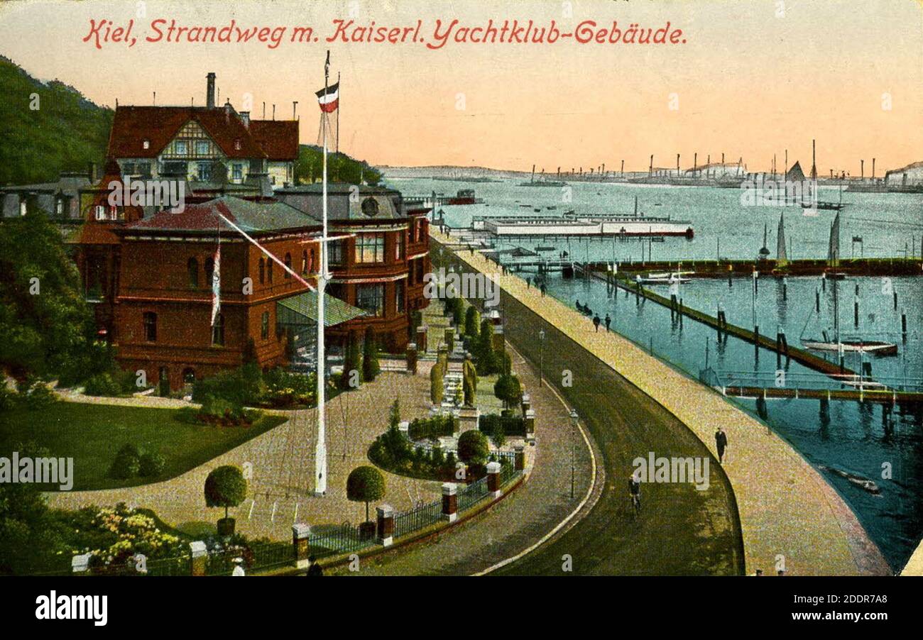 Klubhaus des Kieler Yacht-Clubs am Strandweg (Kiel 73.873 Stock Photo ...