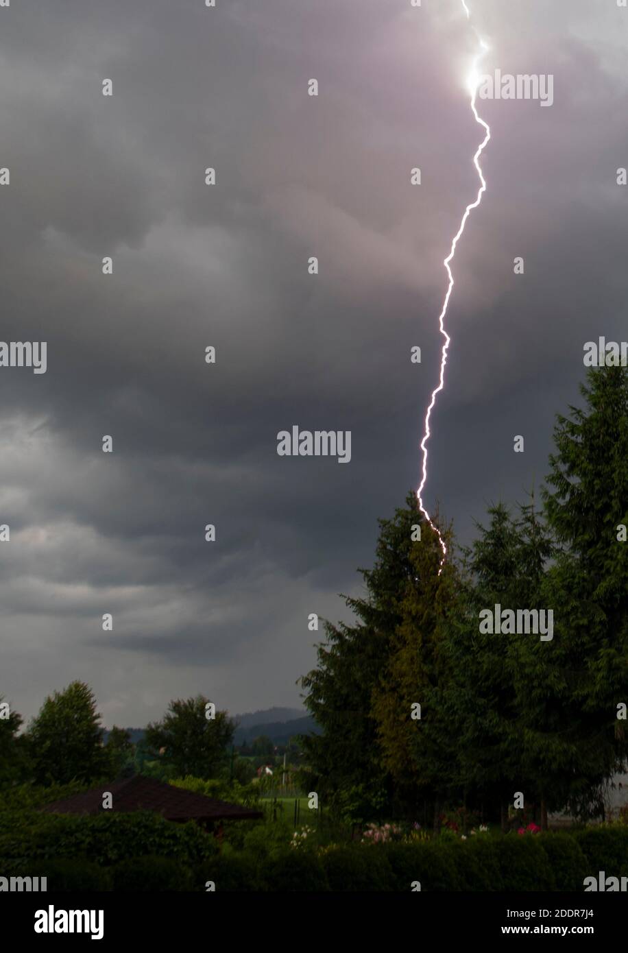 Thunderstorms And Lightning And Rain