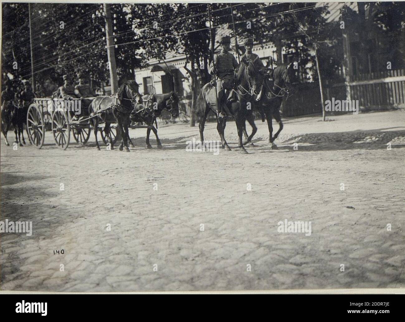 Kowel, Leichenzug eines Totenkopfhusaren. (2-8.1916 Stock Photo - Alamy