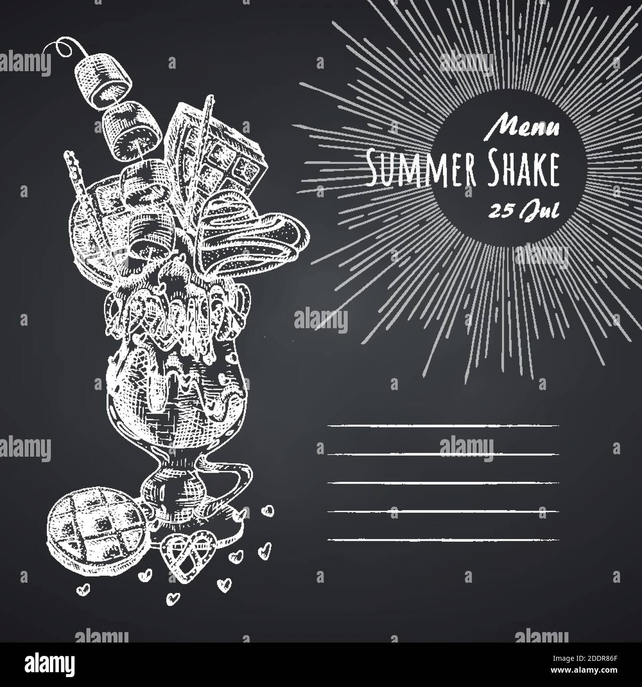 Giant milkshake Stock Vector Images - Alamy