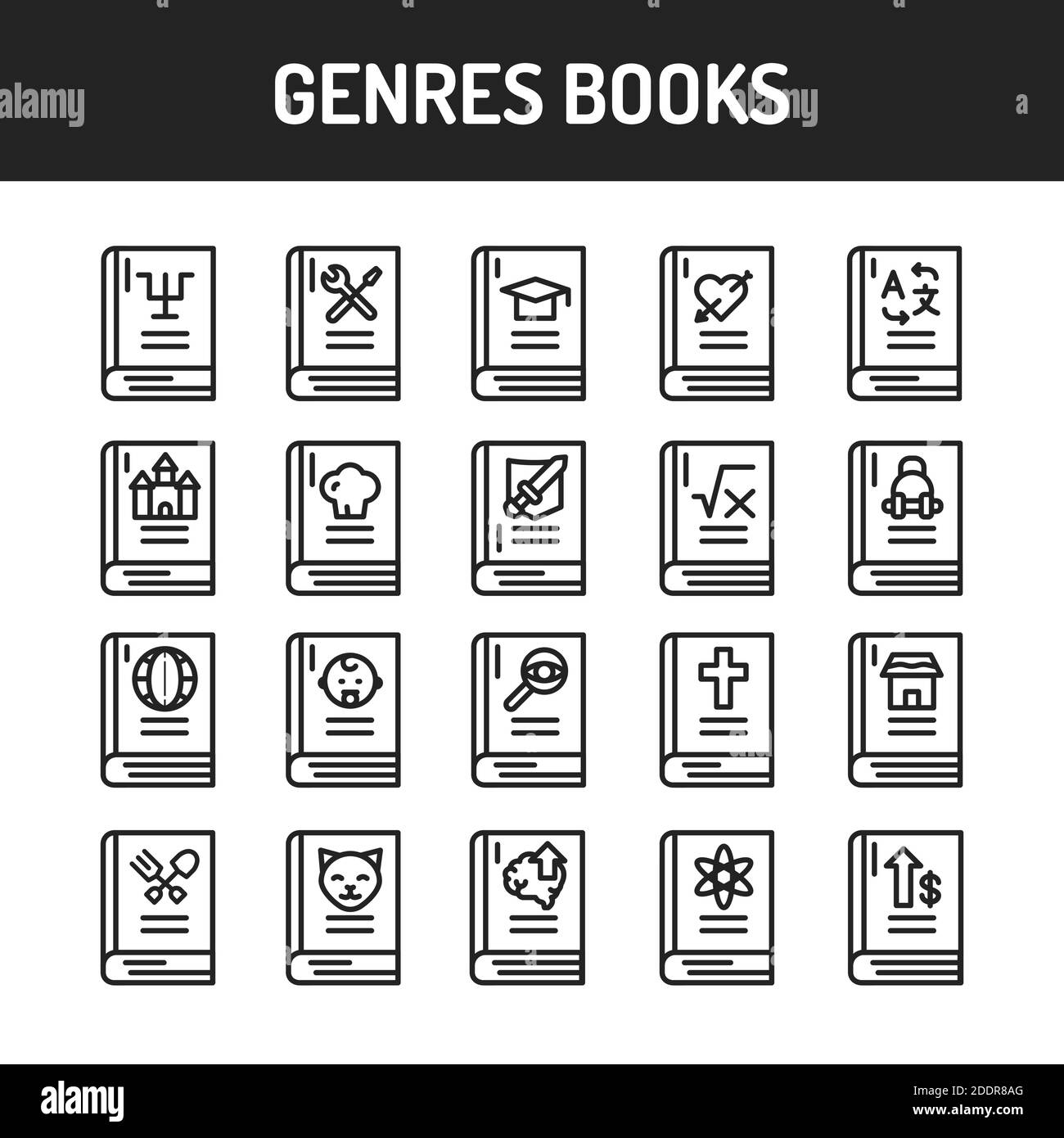 Genre print Stock Vector Images - Alamy