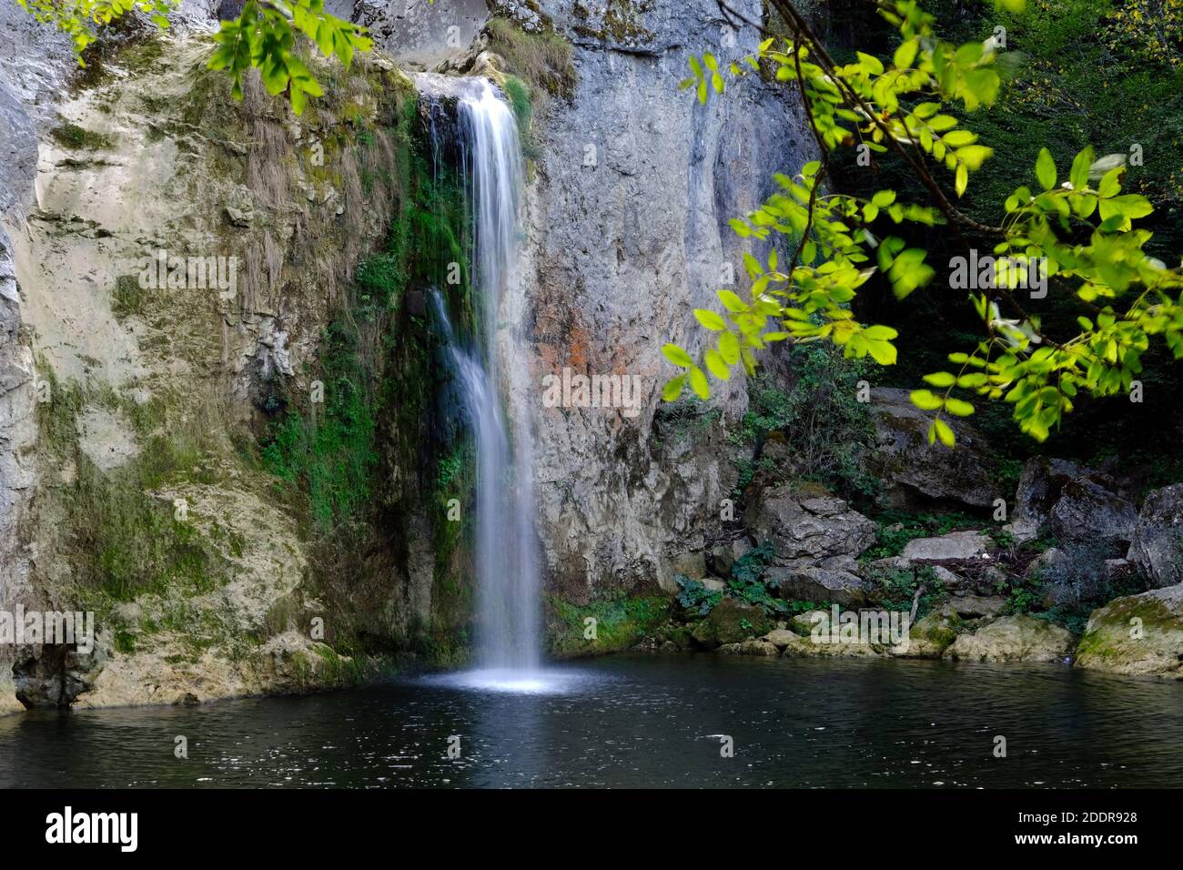 Ilica Waterfall has a rare appearance with the natural pool formed ...