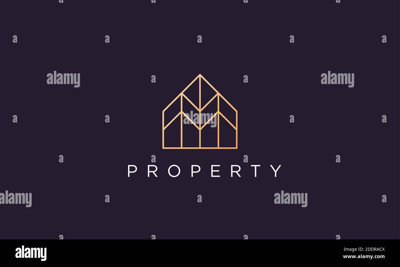 luxury and classy real estate property logo design in a simple and ...