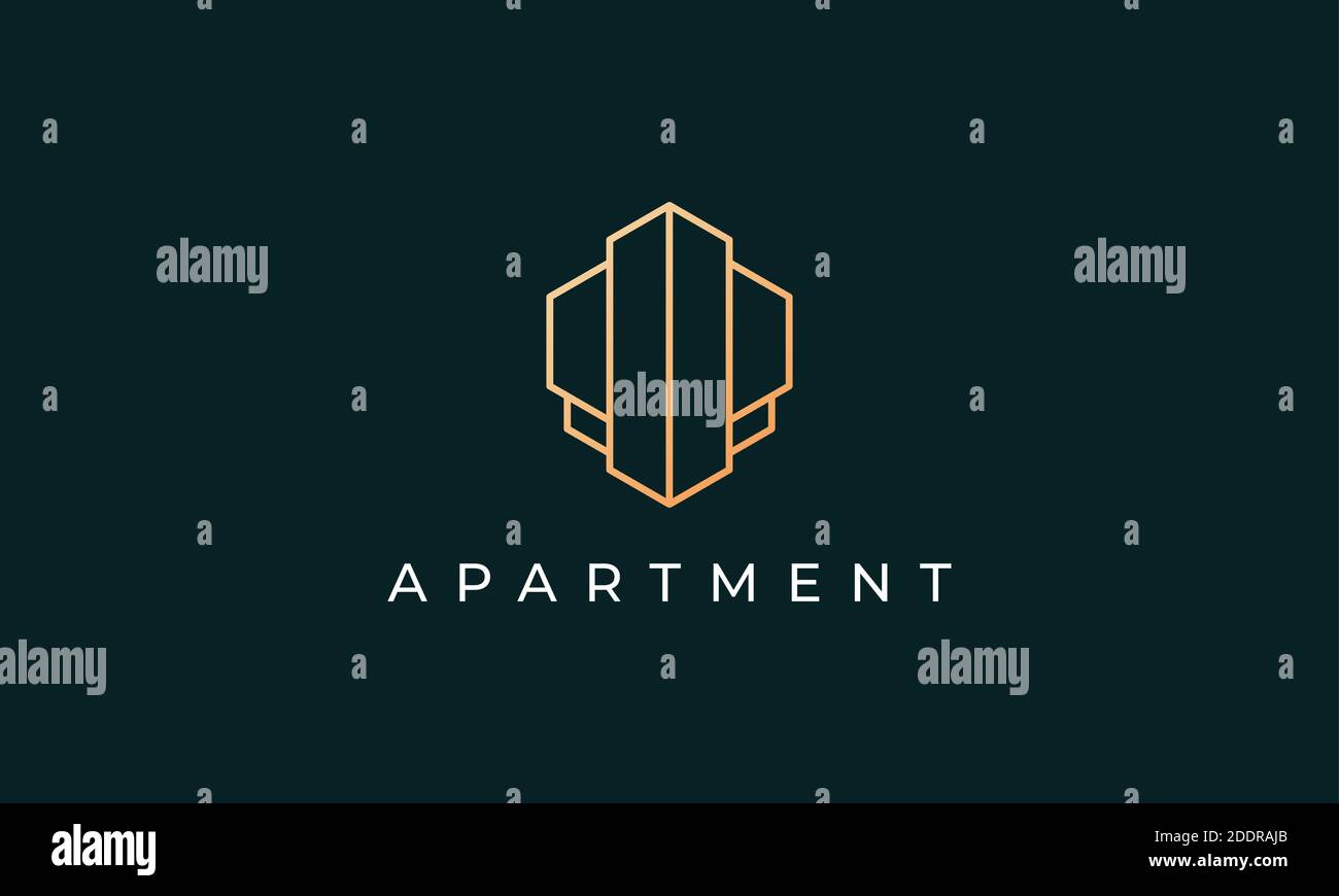 Abstract logo design for luxury and high-class apartment rental in a ...