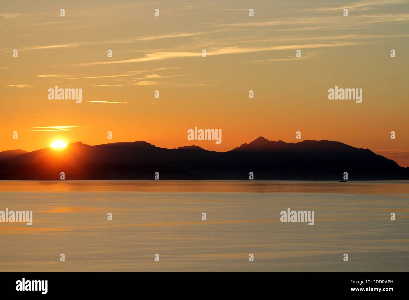 The Isle of Arran, Scotland, UK. Known as the sleeping giant becuase of ...