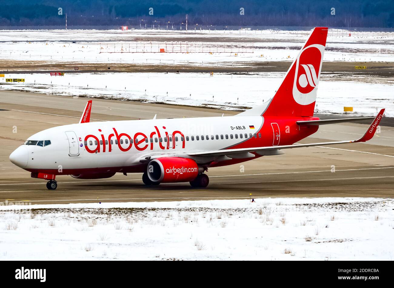 Air Berlin airplane at the Berlin Tegel Airport Stock Photo - Alamy