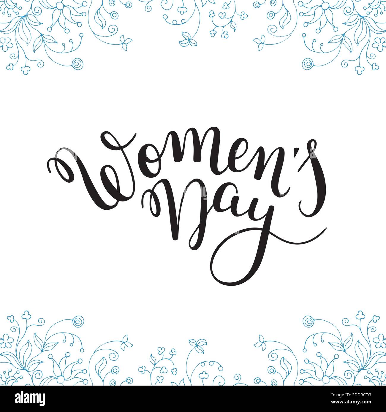 Hand lettering Women's Day. International Women's Day. Template ...