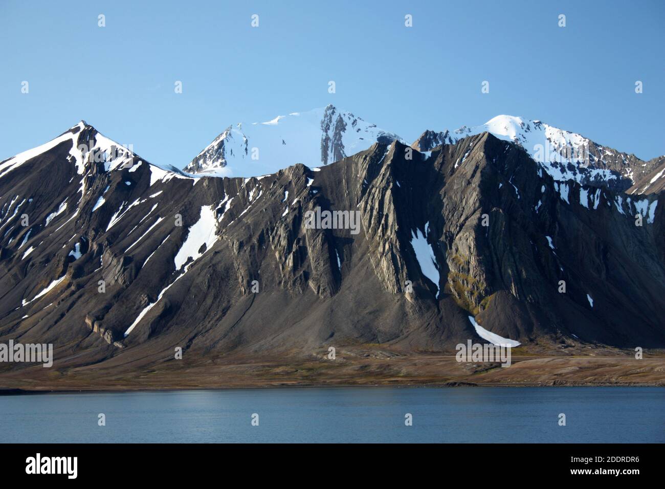 Landscape on Svalbard Bamsebu in Bellsund, Norway Stock Photo - Alamy