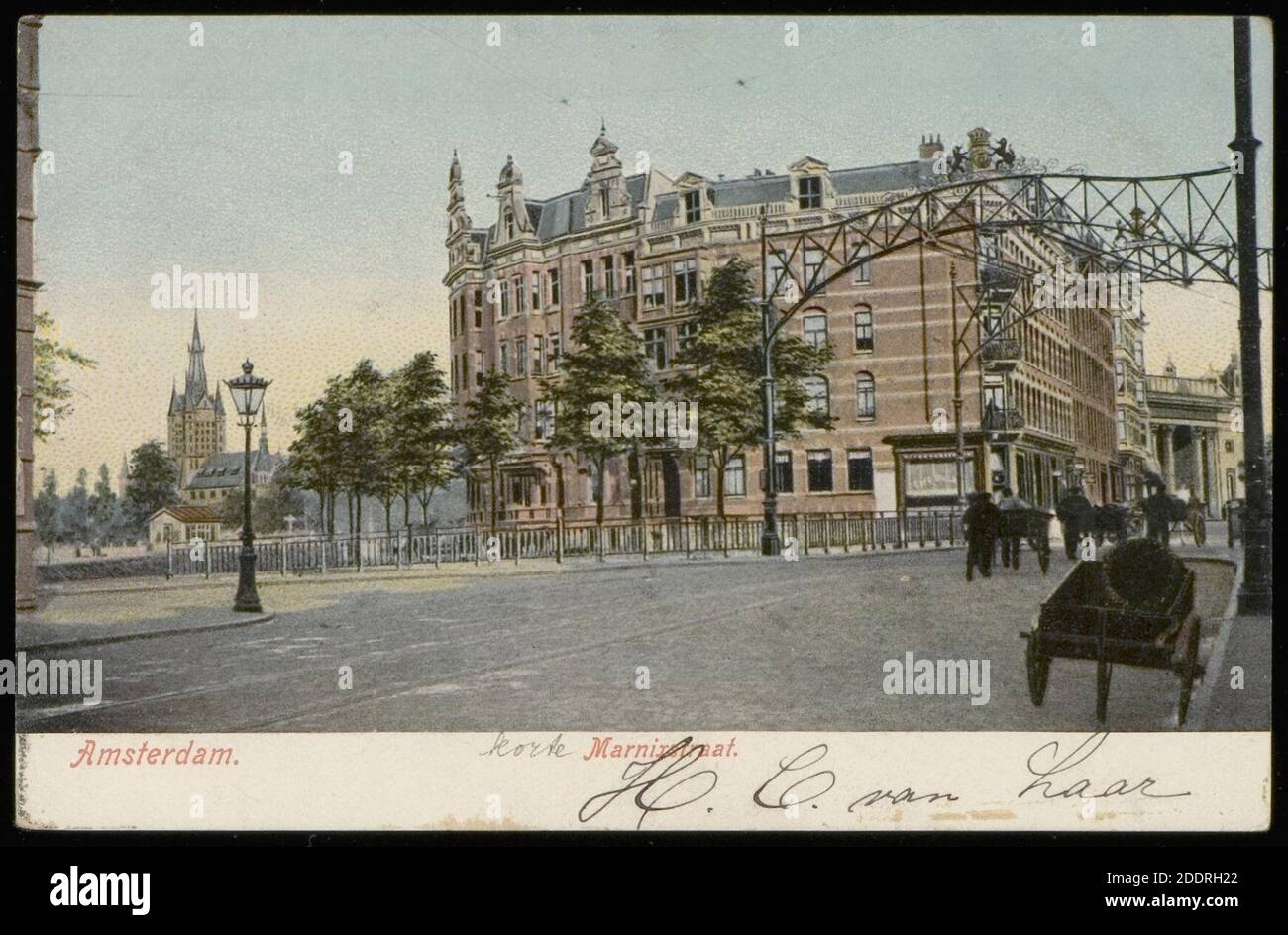 Korte Marnixstraat vanuit de Marnixstraat naar het Haarlemmerplein met ...