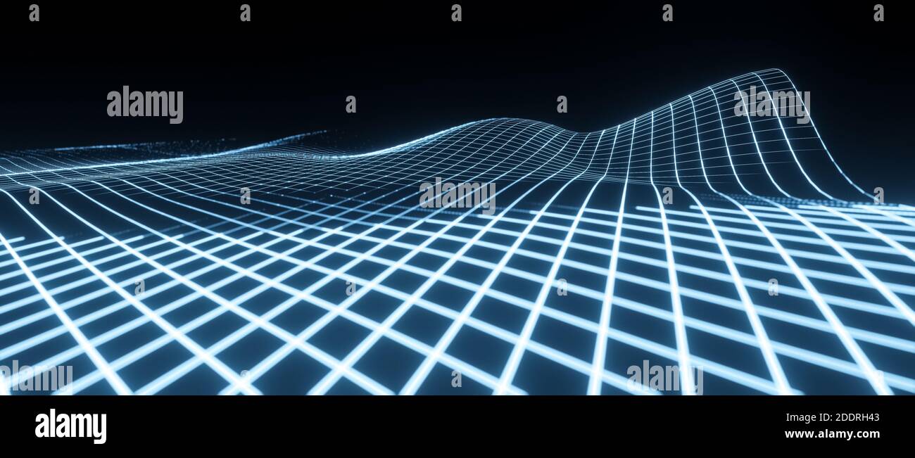 Wireframe structure, modern abstract grid, virtual background, digital ...
