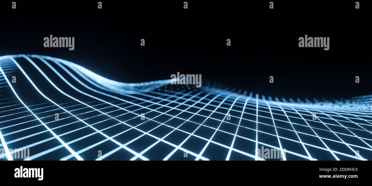 Wireframe Structure Modern Abstract Grid Virtual Background Digital Technology Science Or