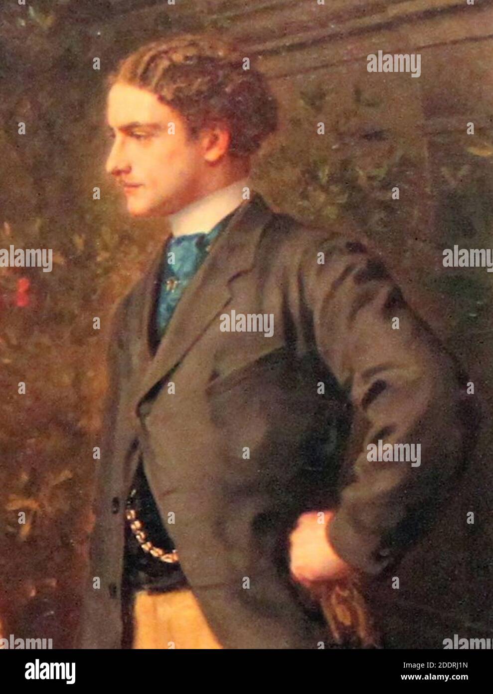 Ludwig Knaus- Arthur Strousberg, 1870 (cropped Stock Photo - Alamy