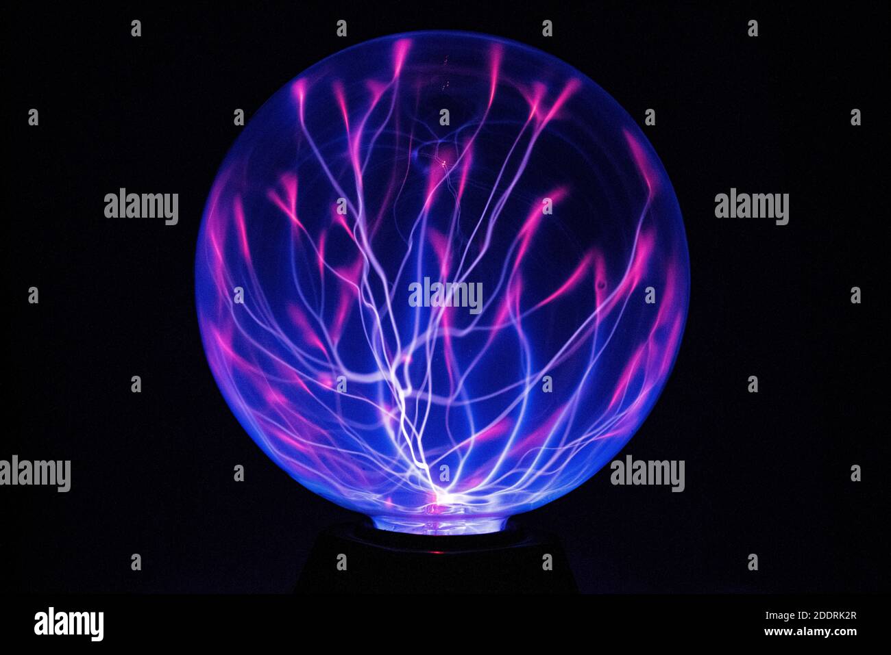 Electricity fire-ball. Abstract photo of electric waves. Static ...