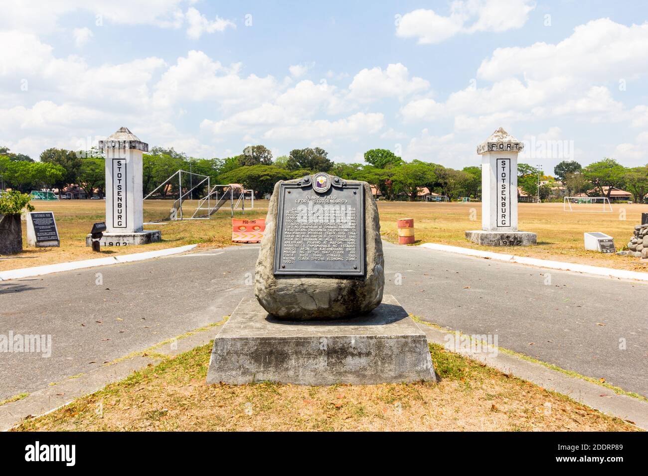 Entrance of the former Fort Stotsenburg, now part of Clark City in ...